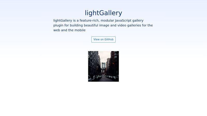 lightGallery social sharing demo