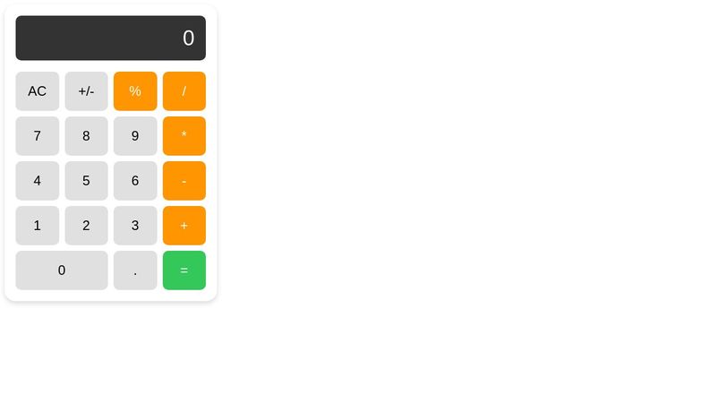 Vanilla JS Calculator with Full keyboard Support By Peymaan Abedinpour
