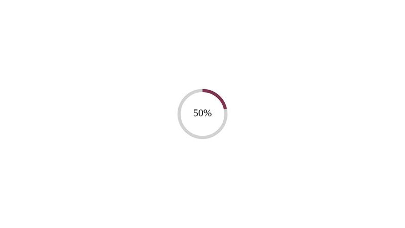 Pure CSS Circular Progress Bar with Transparent Background