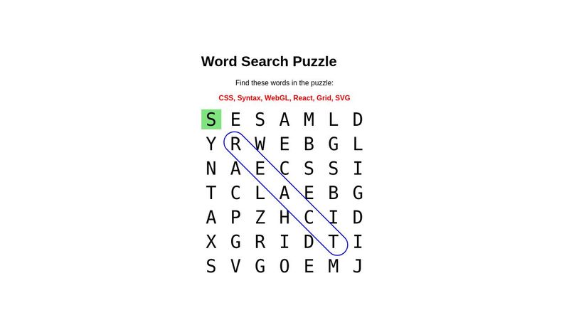 Interactive Word Search