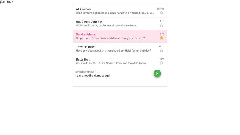 Vuetify chat example