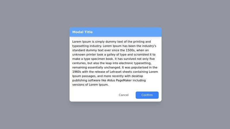 Modal tailwind css