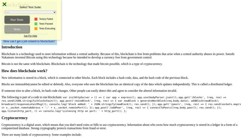FreeCodeCamp technical documentation page challenge