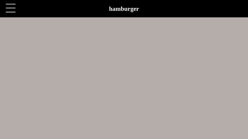 hamburger menu (JS)