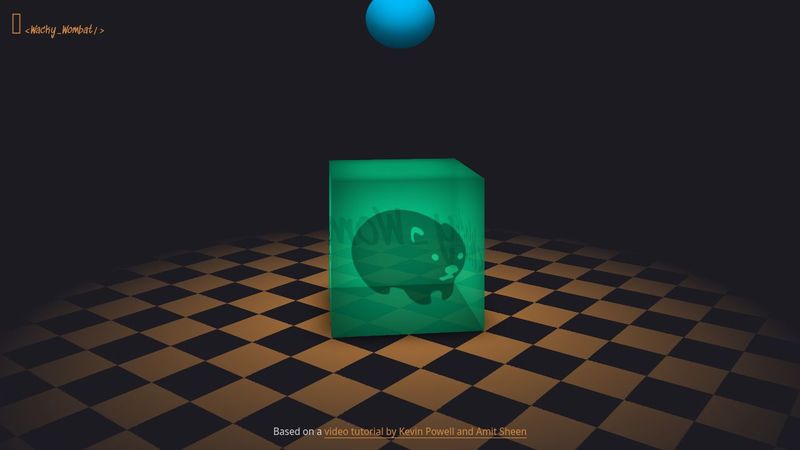 [demo] 3D Animation — Bouncing Ball on Elastic Box, 360° Rotation, Step ...