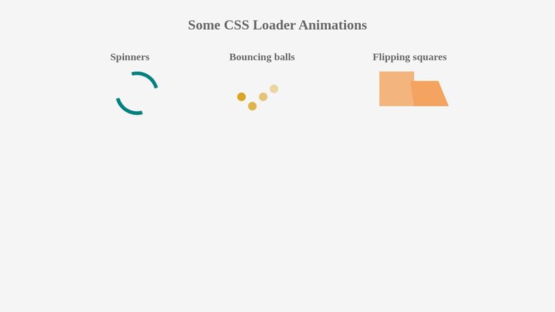 CSS Loader Animations