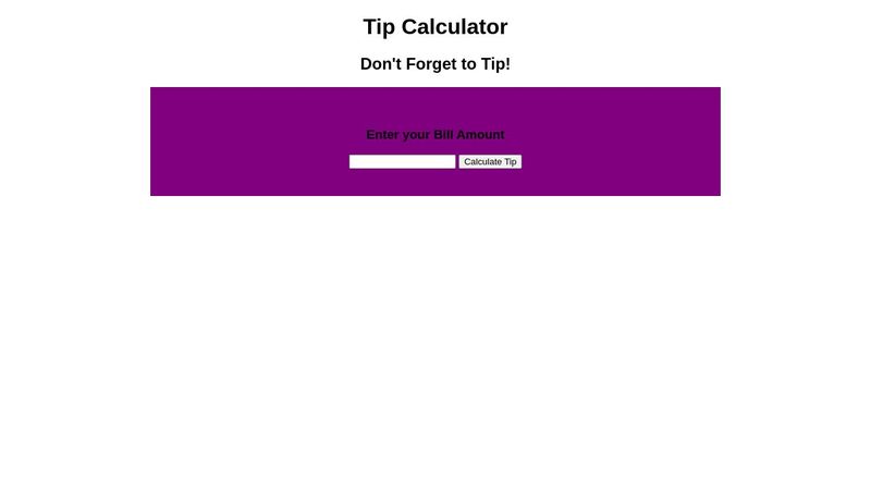 tip calculator