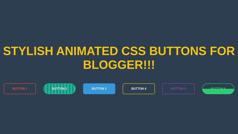 Stylish Animated CSS Buttons