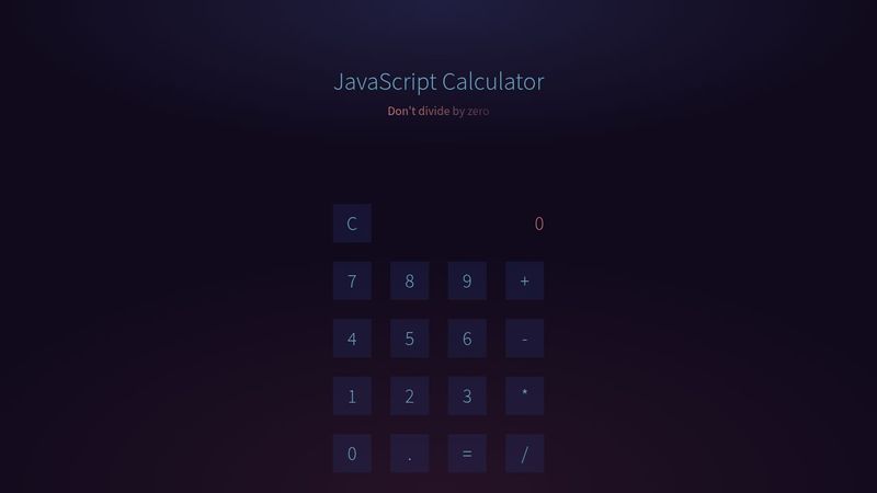 JavaScript calculator