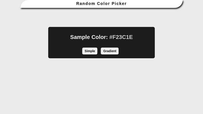 Random Color Picker