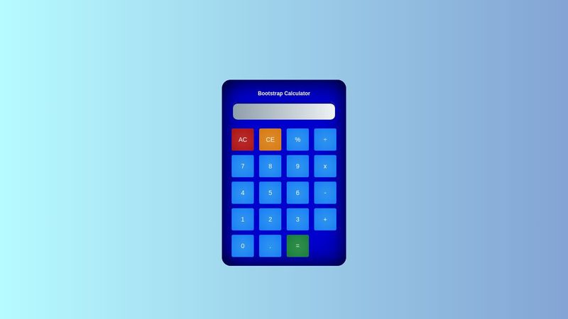 Bootstrap JS Calculator
