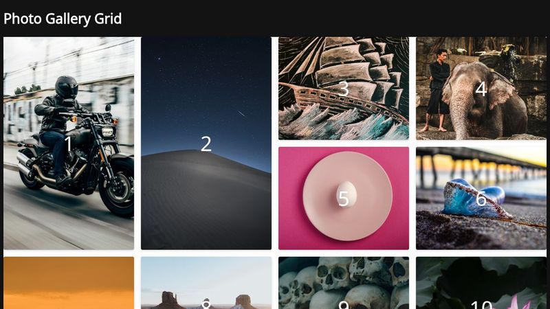 CSS Grid Photo Gallery