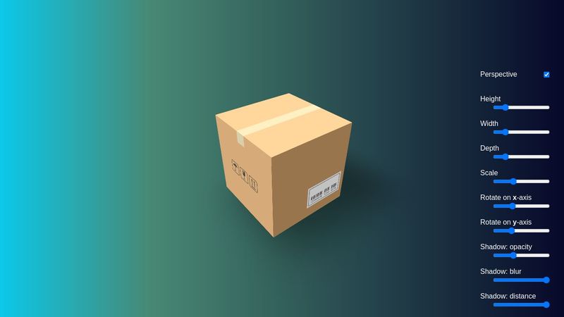 css cardboard box