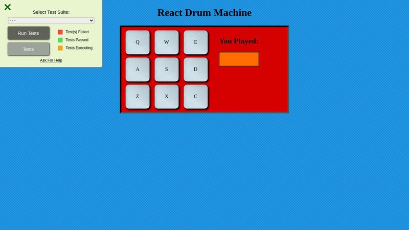 React Drum Machine