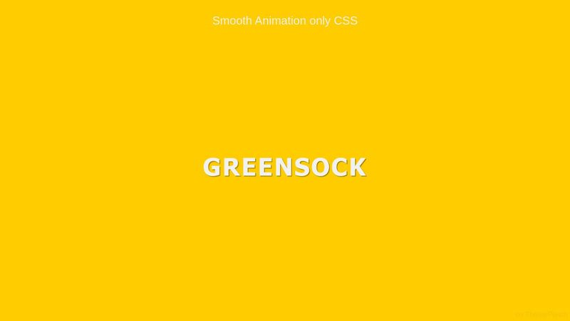 Smooth Animation only CSS