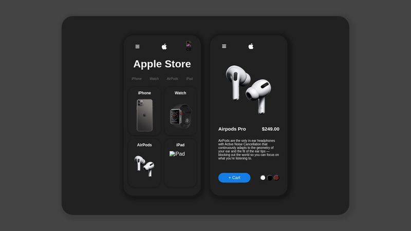 Apple Store App Concept (CSS)
