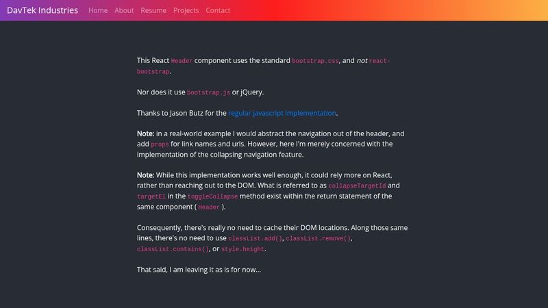 React / Bootstrap Collapse (no bootstrap.js, no jQuery)