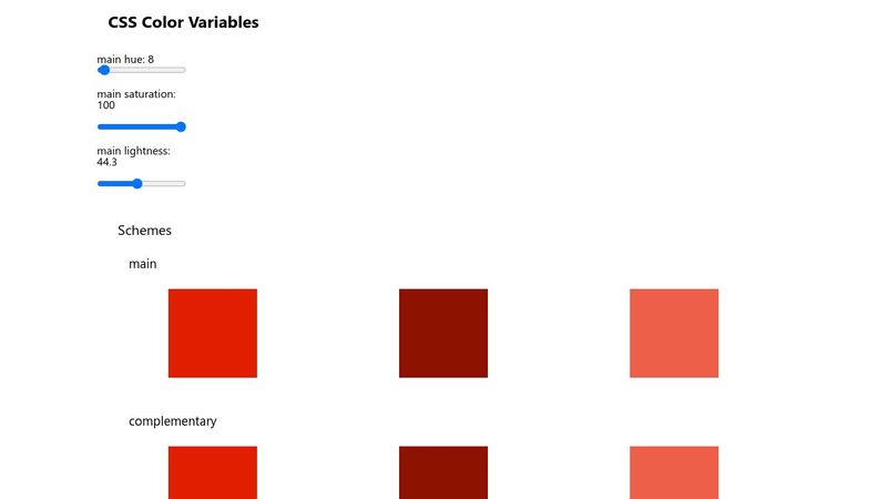 CSS Color Variables