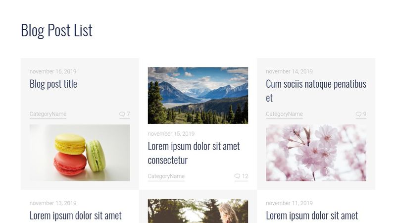 CSS Grid: Responsive Blog Post List