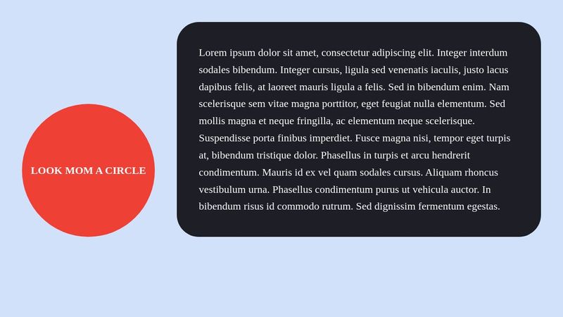 Responsive CSS Circle - Chat