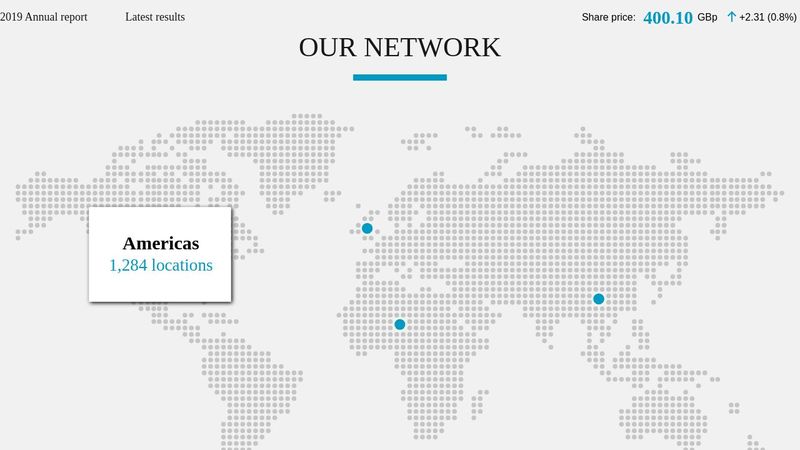 SVG Dotted World Map