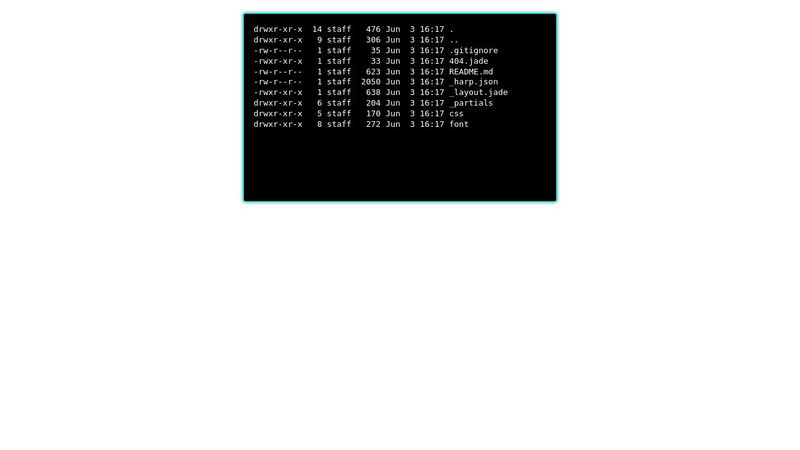 Single CSS Class Terminal