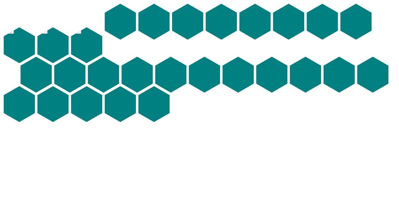 Responsive hexagon grid