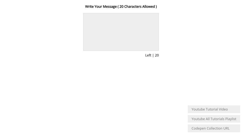 Vue.js Count Textarea Characters