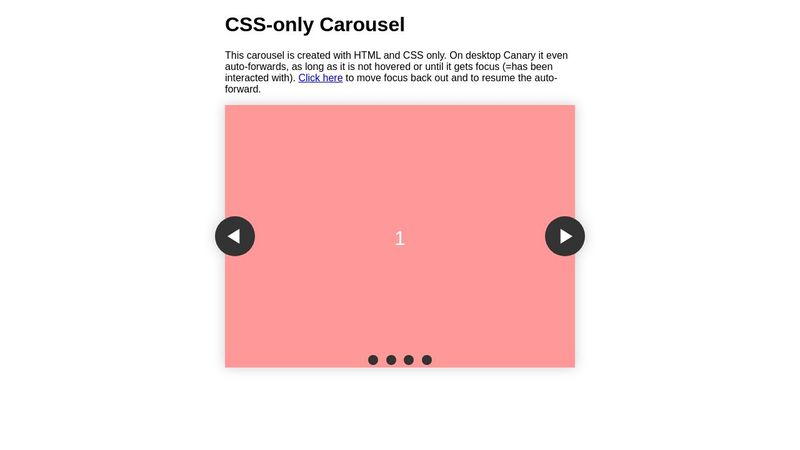 A CSS-only Carousel Slider
