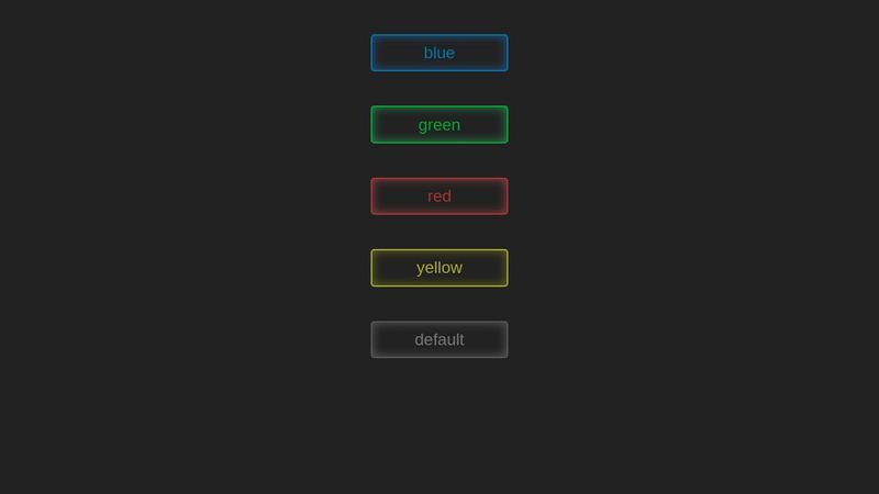 Neon buttons (HTML CSS)