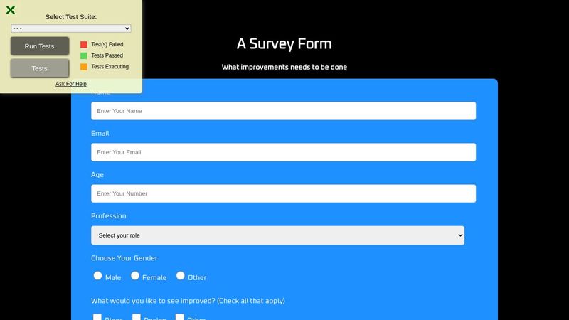 A Simple Survey Form