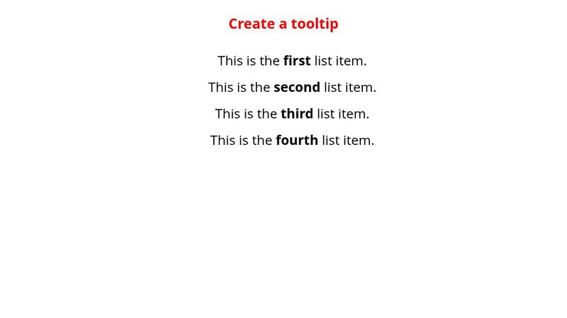 JS Tooltip Example