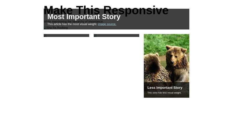CSS Test - Make This Responsive
