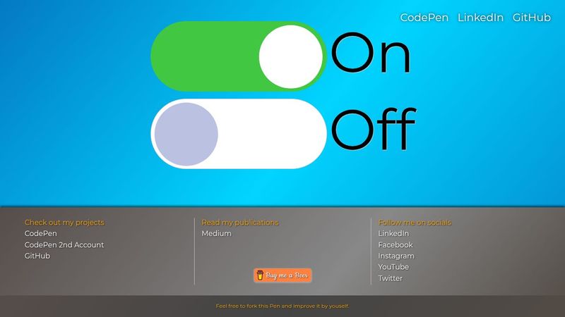 Pure CSS switch with text change
