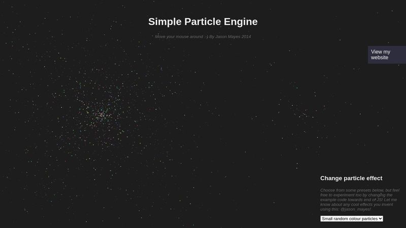 Simple Particle Engine