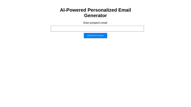 AI-Powered Email Template Generator