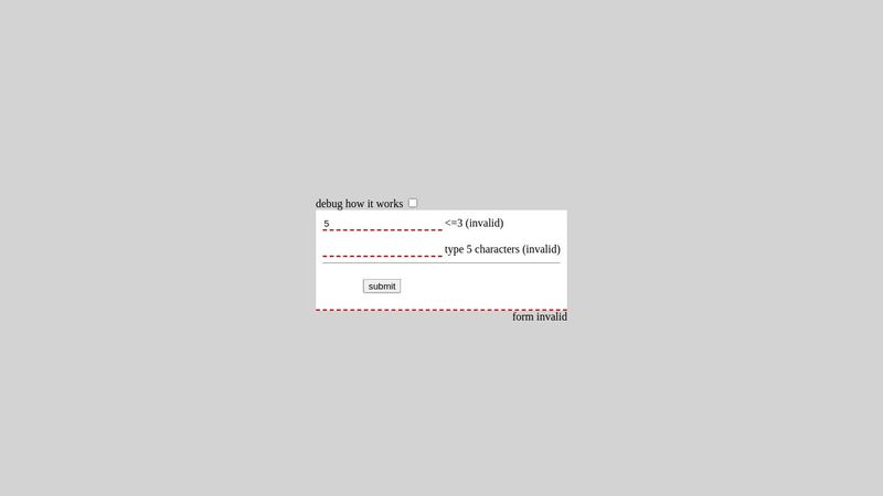 evasive submit button for invalid forms