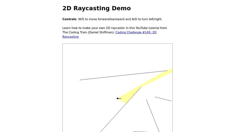 2D Raycasting Demo