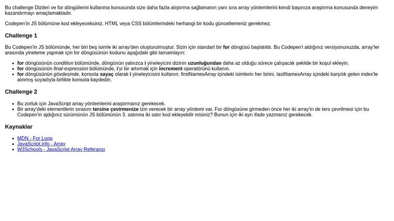 Challenge Js Review Loops And Arrays