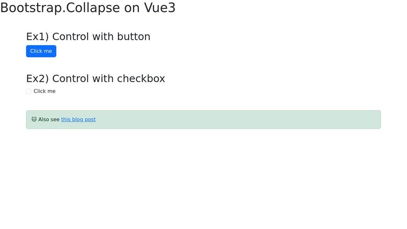 Bootstrap.Collapse on Vue3