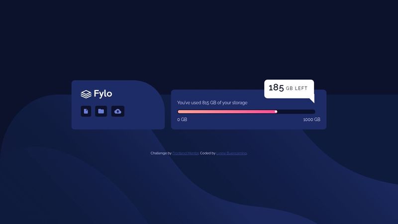 Frontend Mentor Challenge - Fylo data storage component