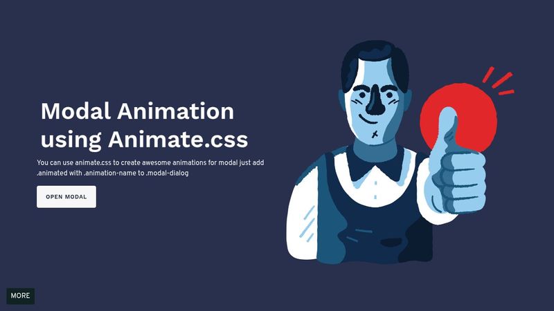 Bootstrap animated modal popup