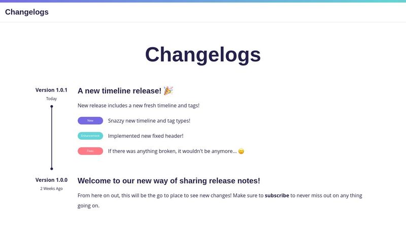 Changelogs