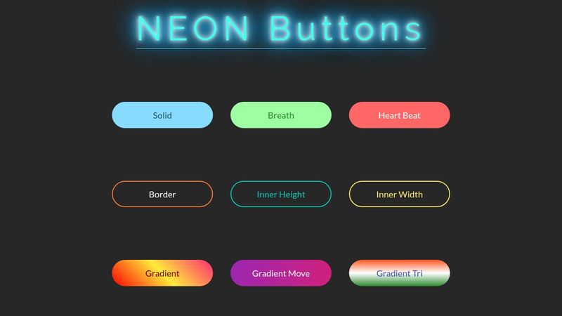 NEON CSS Button