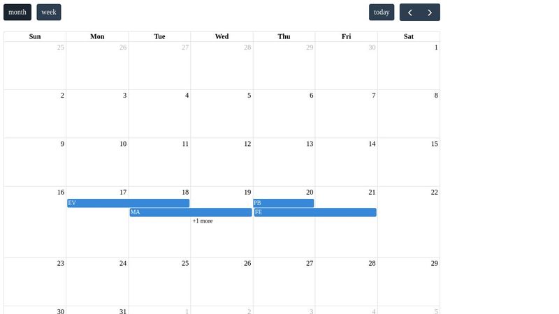FullCalendar multiple days event cut in half
