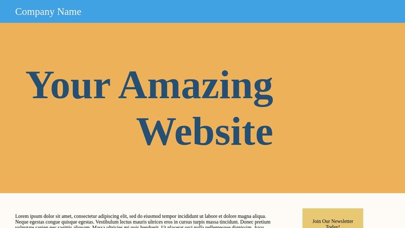 Sticky SideBar Example