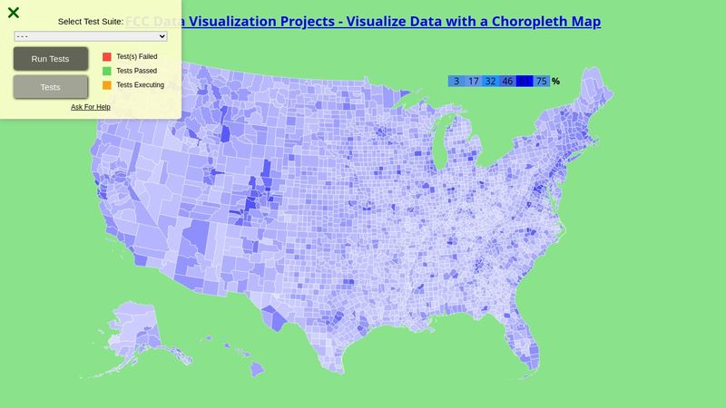 Visualize Data with a Choropleth Map FreeCodeCamp 4