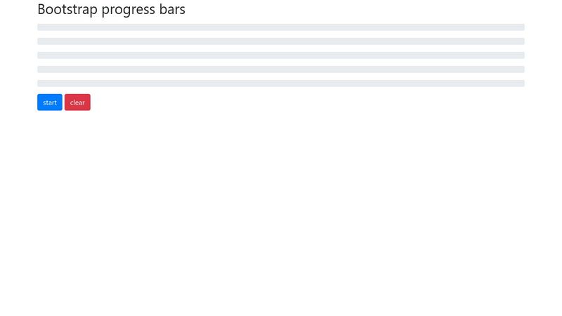 Bootstrap progress bar