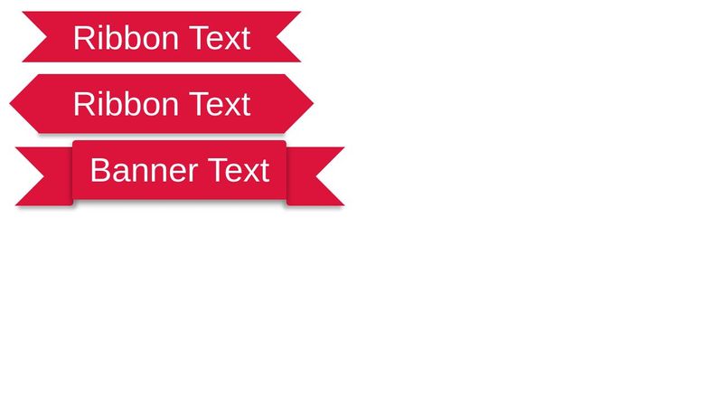 Ribbon Text & Banner Text CSS