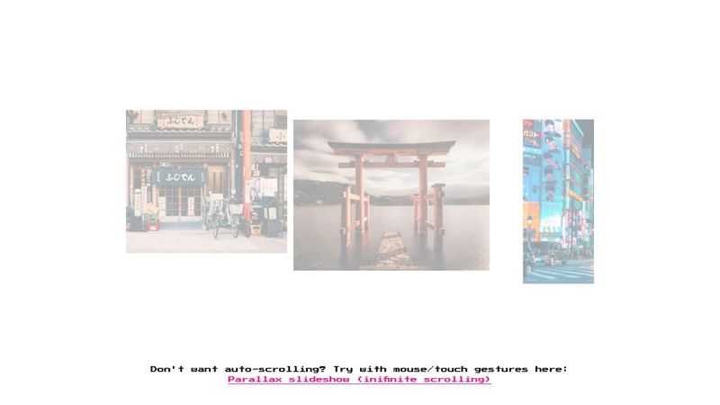 Parallax slideshow (infinite auto-scrolling)